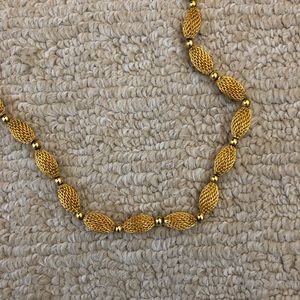 Biagi | Jewelry | Vintage Biagi Gold Mesh Bead Necklace | Poshmark